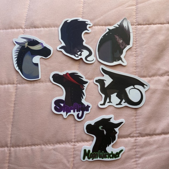 Other | 6 Pack Wof Wings Of Fire Stickers Nightwing Edition | Poshmark